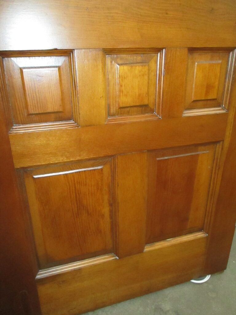 Raised Panel Wood Door with Beveled Glass Panel • The Architectural ...